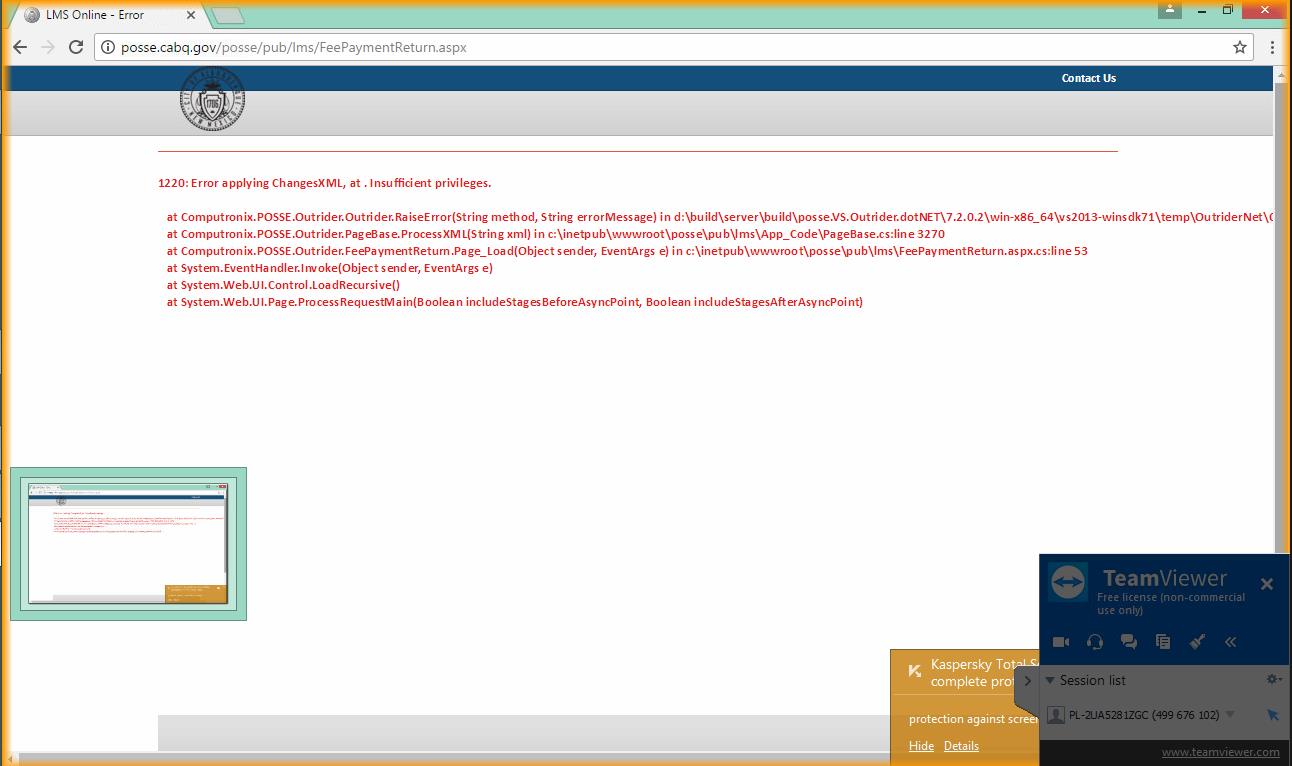 Payment Error Message Payment Error Message