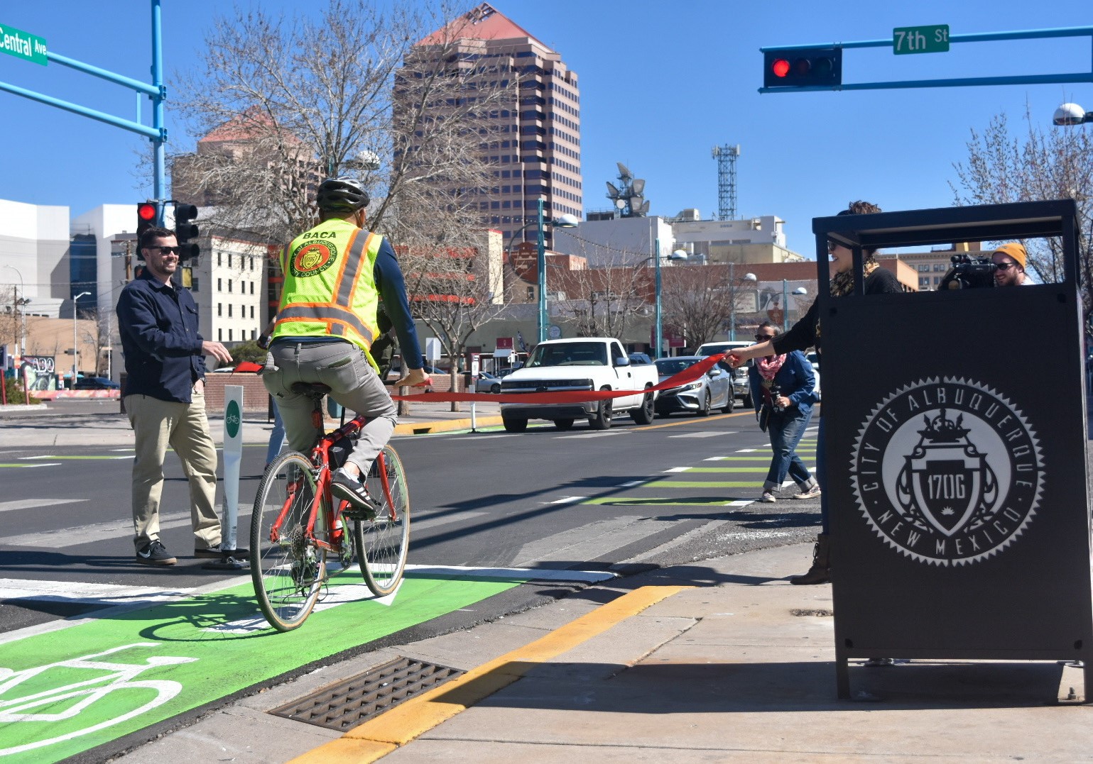 Downtown Albuquerque Celebrates New Central Avenue Bike Lanes — City of ...