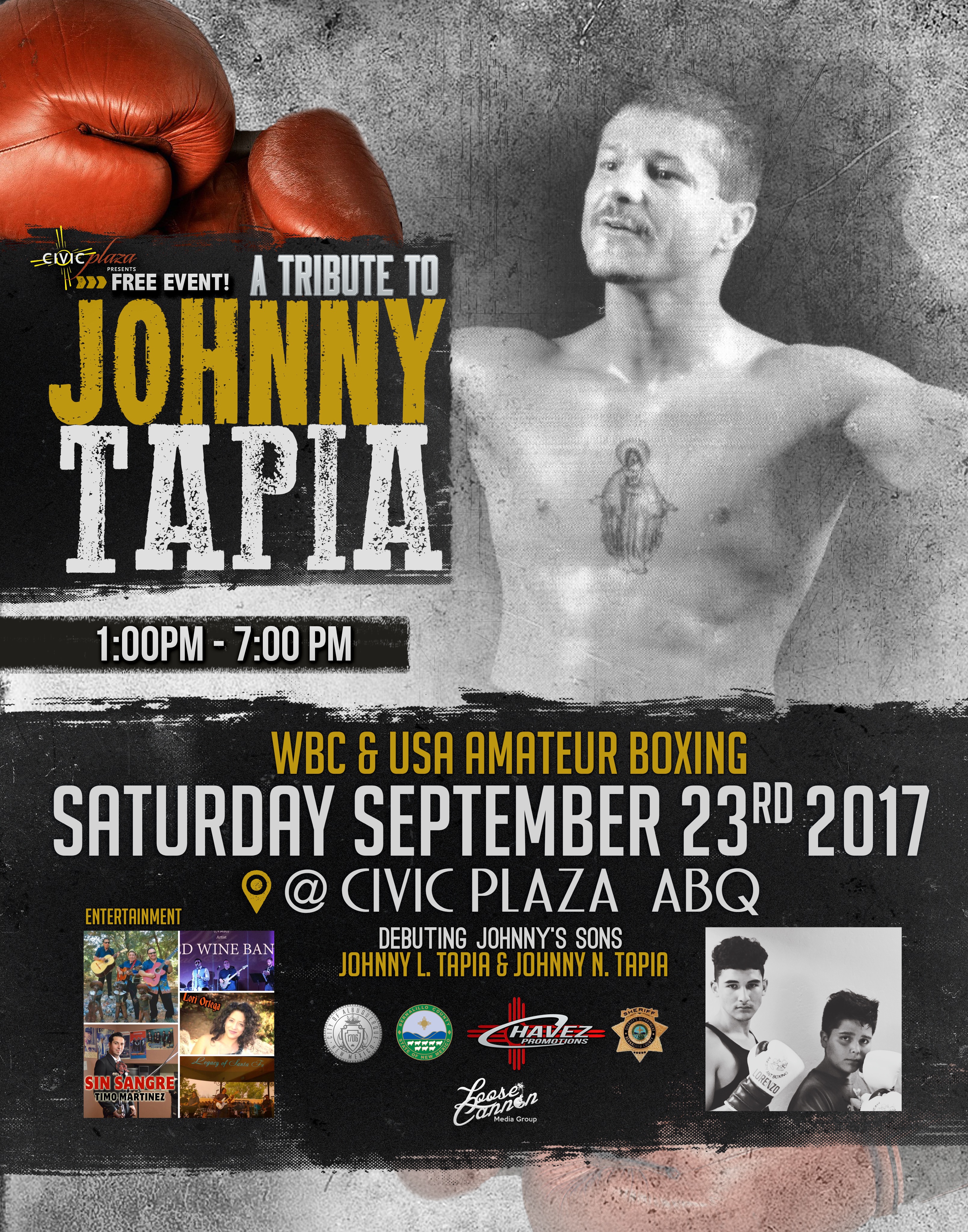 City to Honor Johnny Tapia on September 23, 2017 — City of Albuquerque
