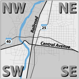 Traffic Report Quadrant Map — City of Albuquerque