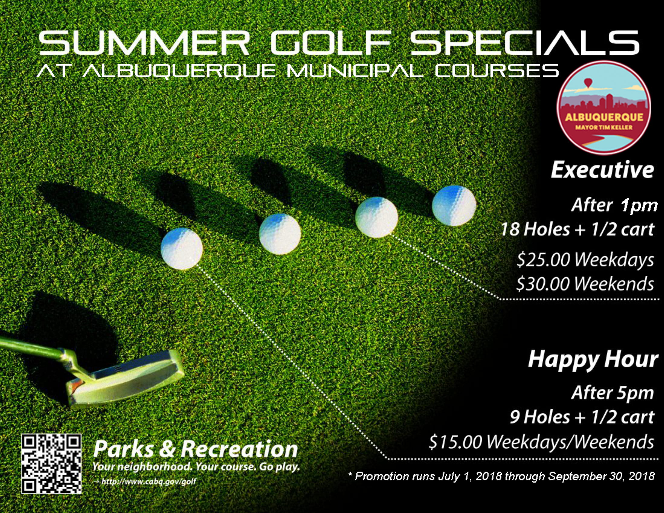 Parks and Recreation Announces Summer Closeout Promotions at City Golf ...
