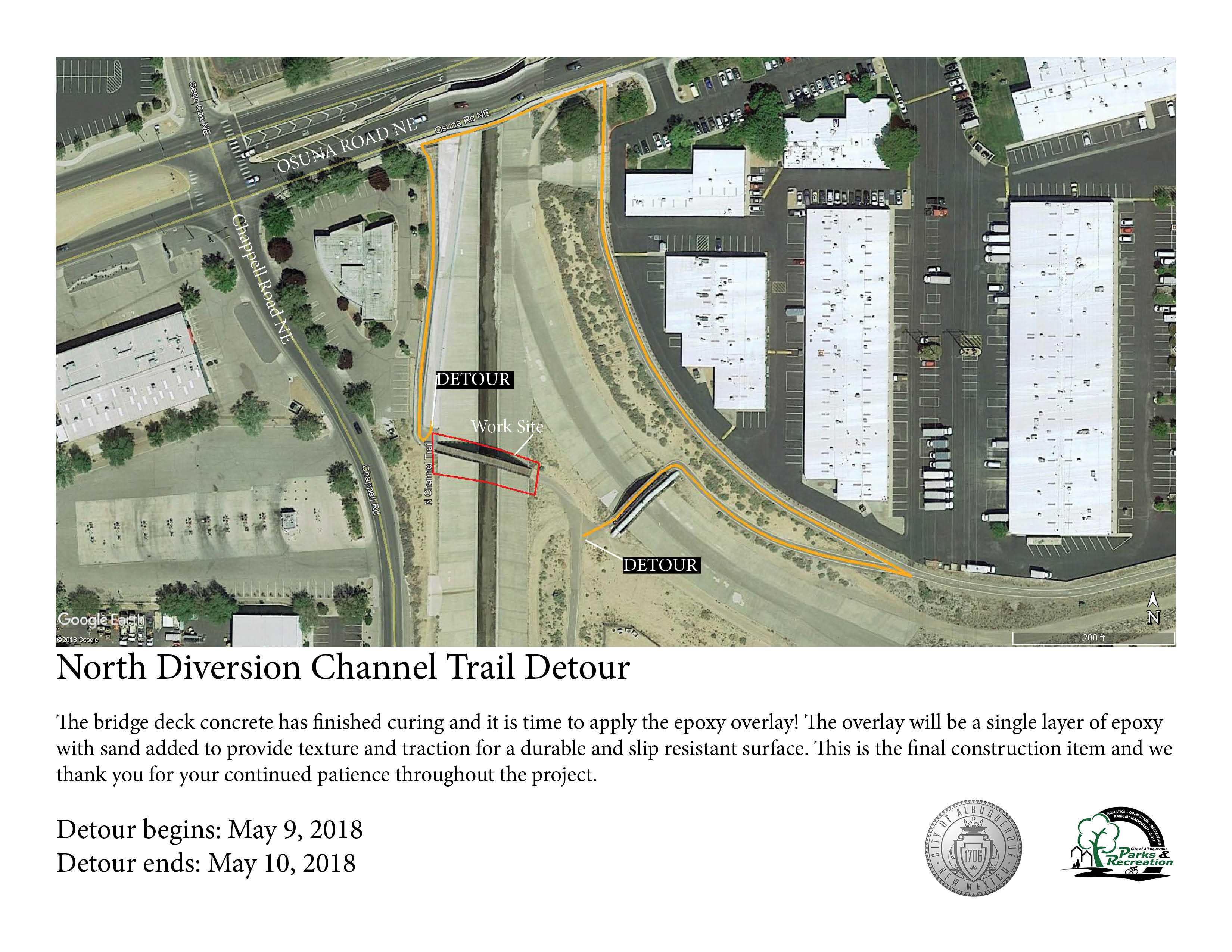 UPDATE: North Diversion Channel Bridge Almost Ready to Go — City of ...