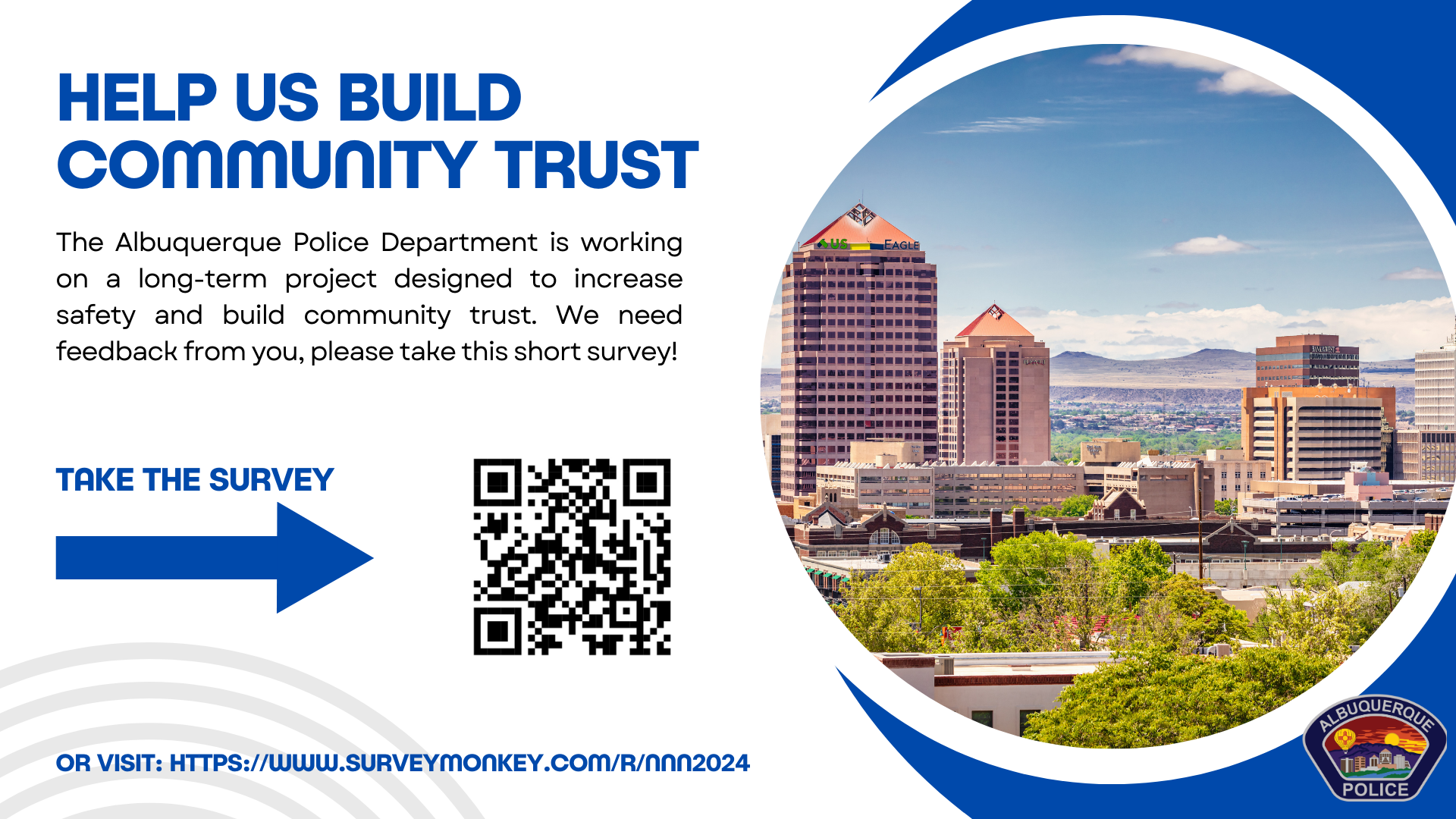 APD Launches Public Safety Survey to Understand Community Connection — City of Albuquerque