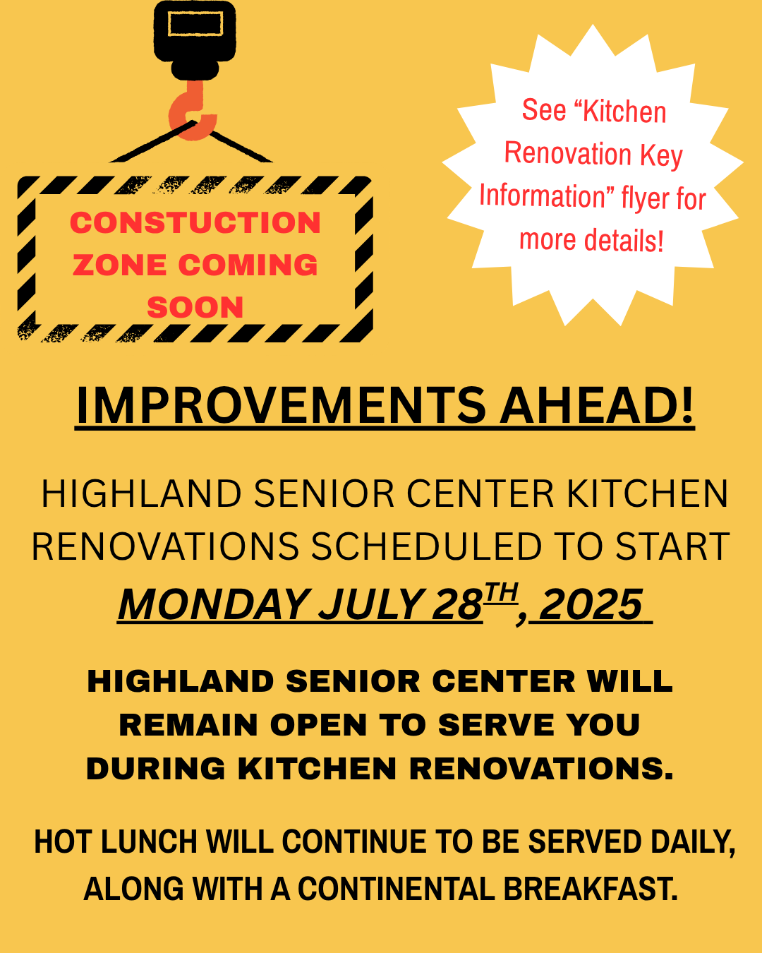 HSC Construction Flyer July 2025 — City of Albuquerque