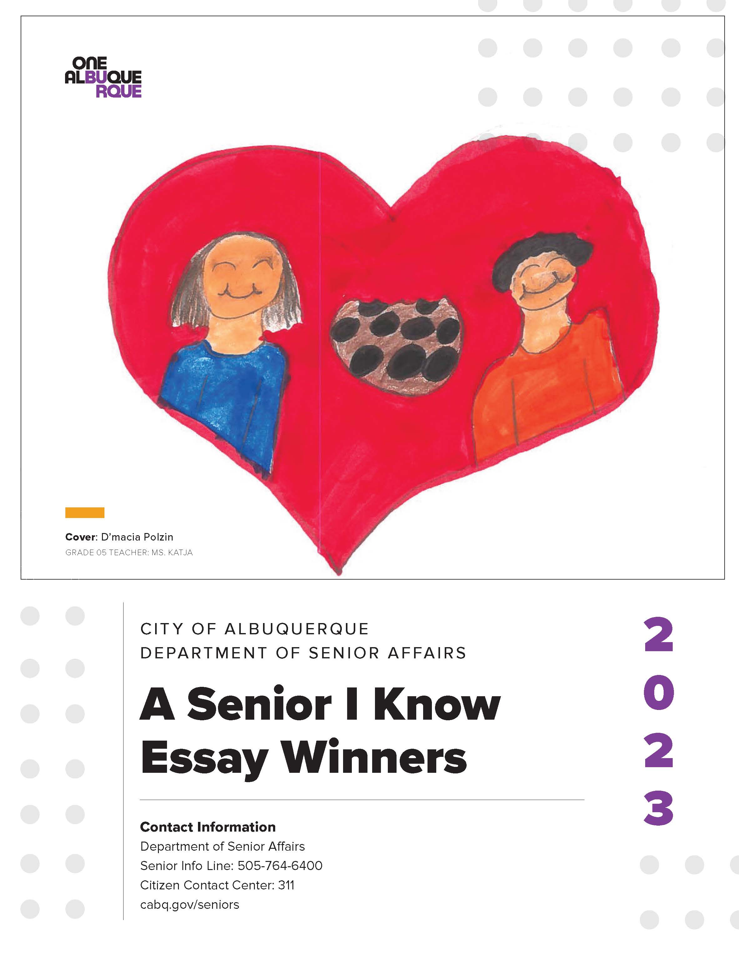 Winners of 41st Annual “A Senior I Know” Essay Contest Announced — City ...